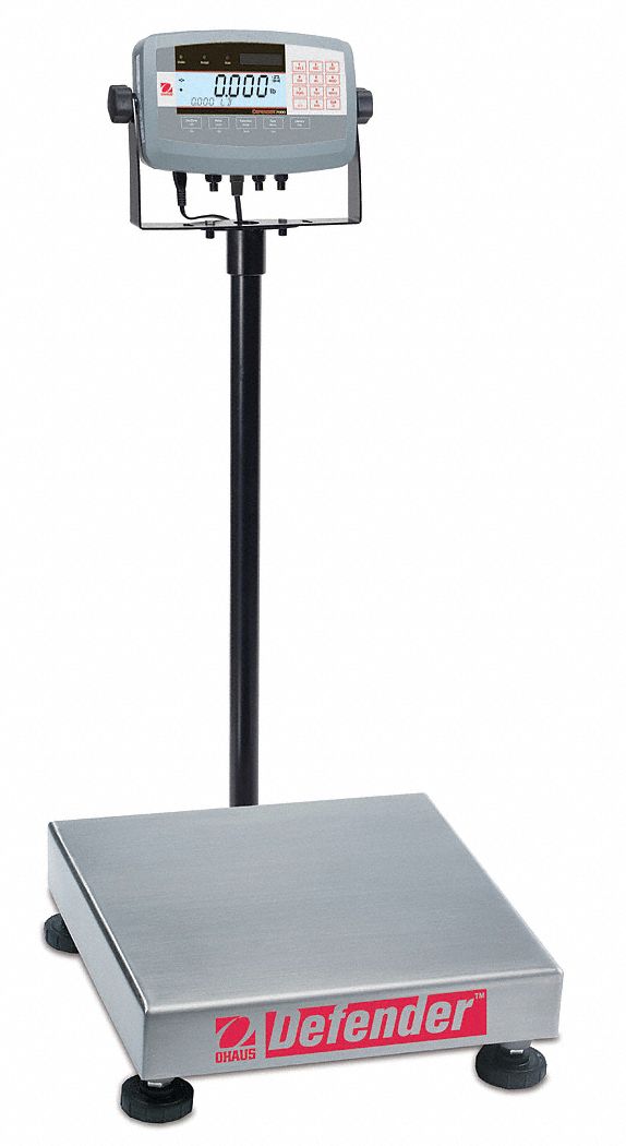 Platform Bench Scale, LCD Scale Display, Weighing Units g, lb - Grainger