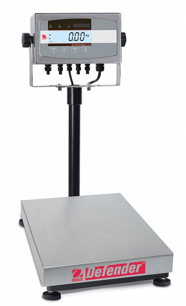 Platform Bench Scale, LCD Scale Display, Weighing Units g, lb - Grainger