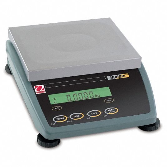 Compact Bench Scale, LCD Scale Display, Weighing Units lb - Grainger