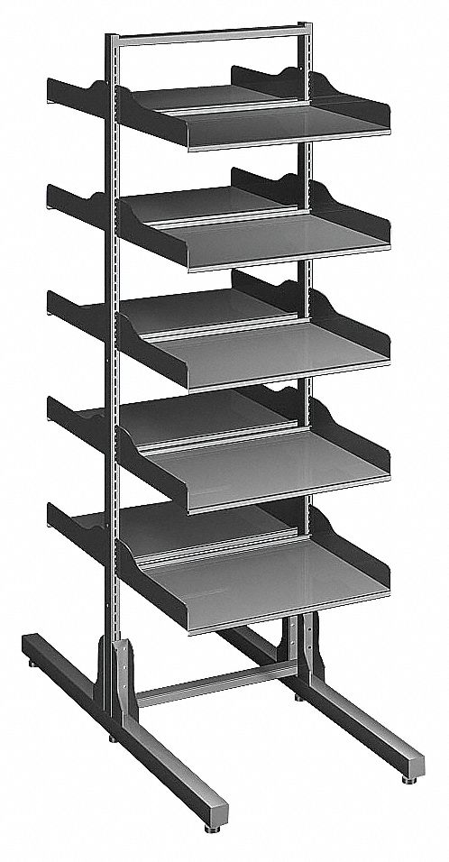 Double Sided Shelf Rack,10 Shelf - Grainger