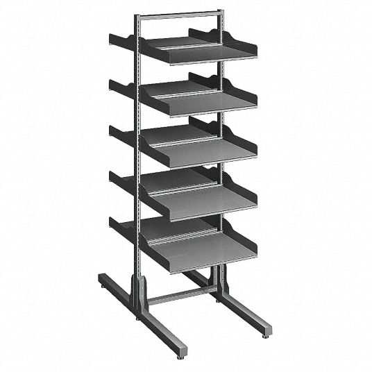 Double Sided Shelf Rack,10 Shelf - Grainger