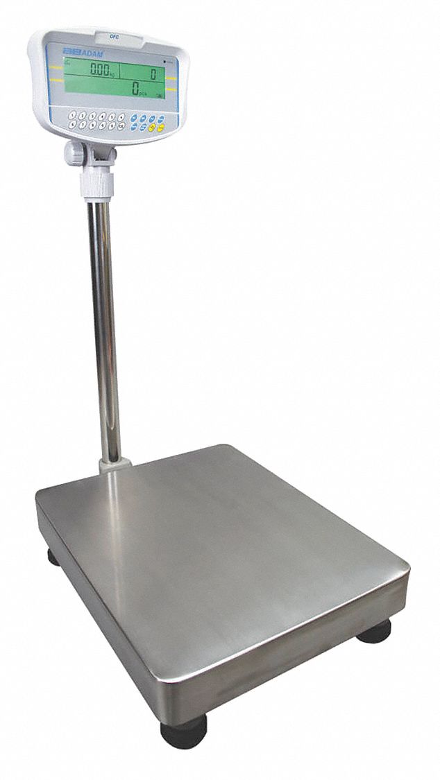 ADAM EQUIPMENT 330 lb, 150 kg, Digital, LCD, Compact Bench Scale ...