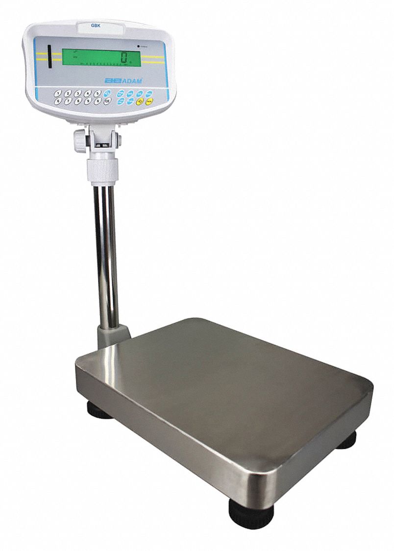 ADAM EQUIPMENT, 15 lb Wt Capacity, 15 3/4 in Weighing Surface Dp, Bench ...