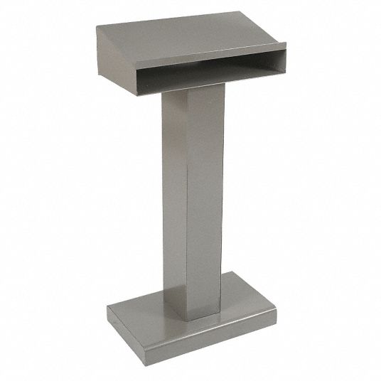 Lectern,Gray,Steel - Grainger