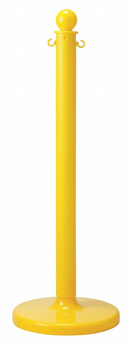 40 in Overall Ht, Yellow, Barrier Post - 15Y388|80944 - Grainger