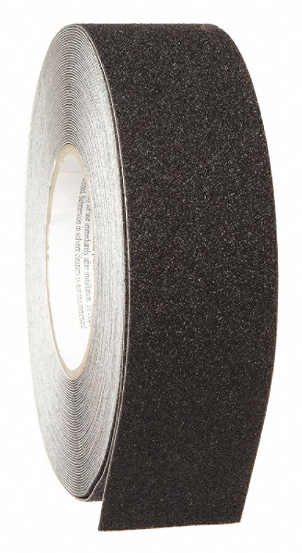 Antislip Tape, Solid, Black, Grit Size Proprietary - Grainger