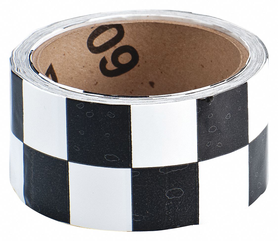Safety Warning Tape, Checkered - Grainger