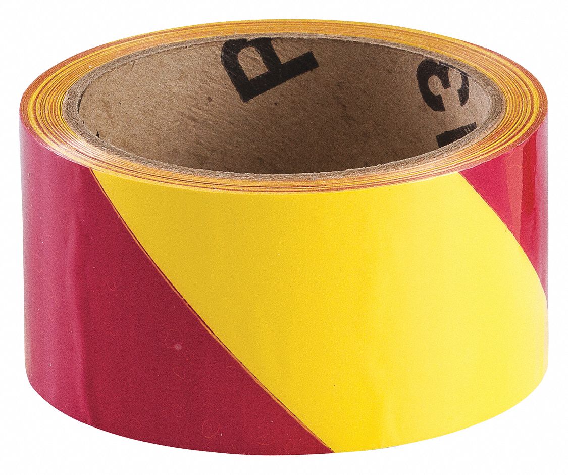 Safety Warning Tape, Striped - Grainger