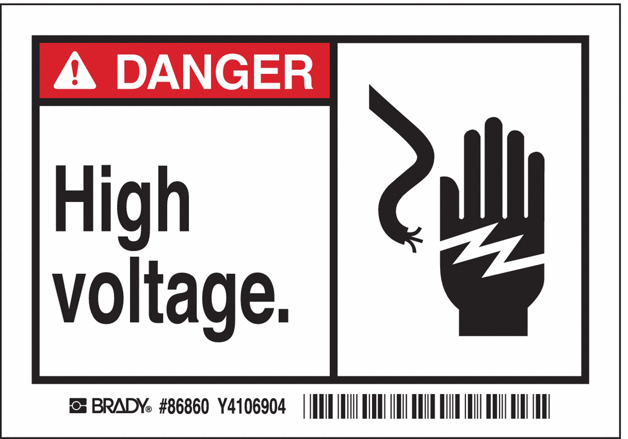 Vinyl, Adhesive Sign Mounting, High Performance Vinyl Label - 15Y476 ...