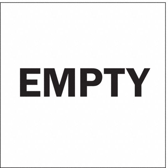 BRADY, Empty, 6 in x 6 in, DOT Handling Label - 15Y478|63240 - Grainger