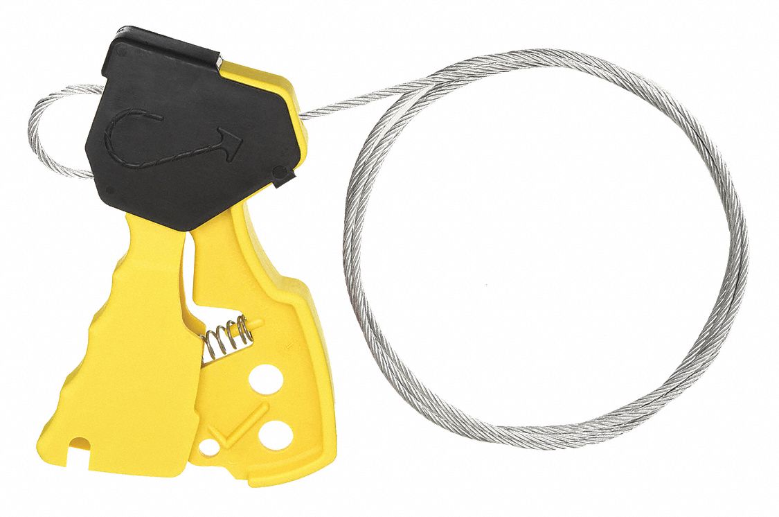 BRADY, Squeeze Handle, Includes Cable, Cable Lockout - 15Y505|45192 ...