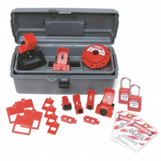 BRADY, Keyed Different Padlocks, 99307, Portable Lockout Kit - 15Y541 ...