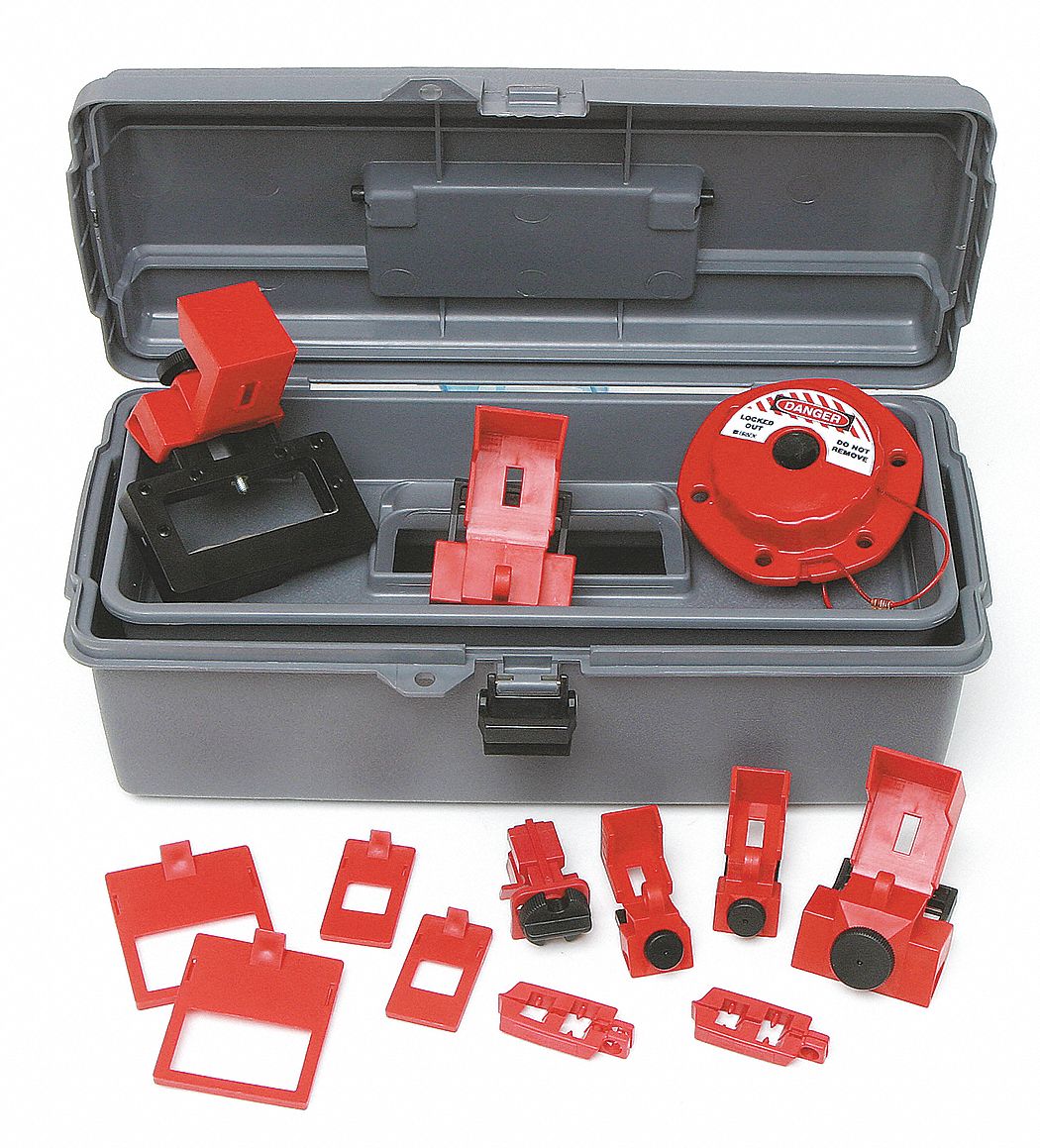 BRADY, Keyed Different Padlocks, 99308, Portable Lockout Kit - 15Y542 ...
