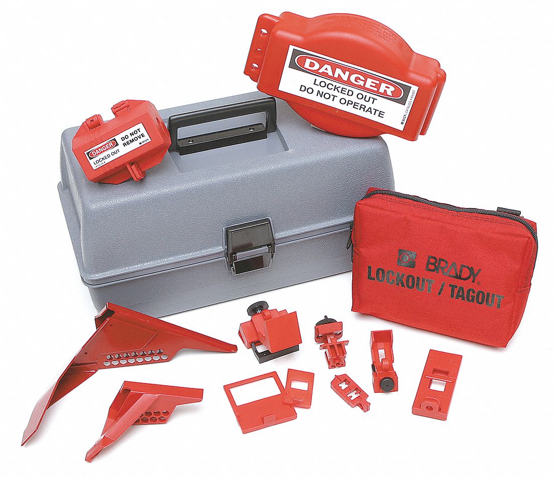 BRADY, No Padlocks, 99682, Portable Lockout Kit - 15Y548|99682 - Grainger