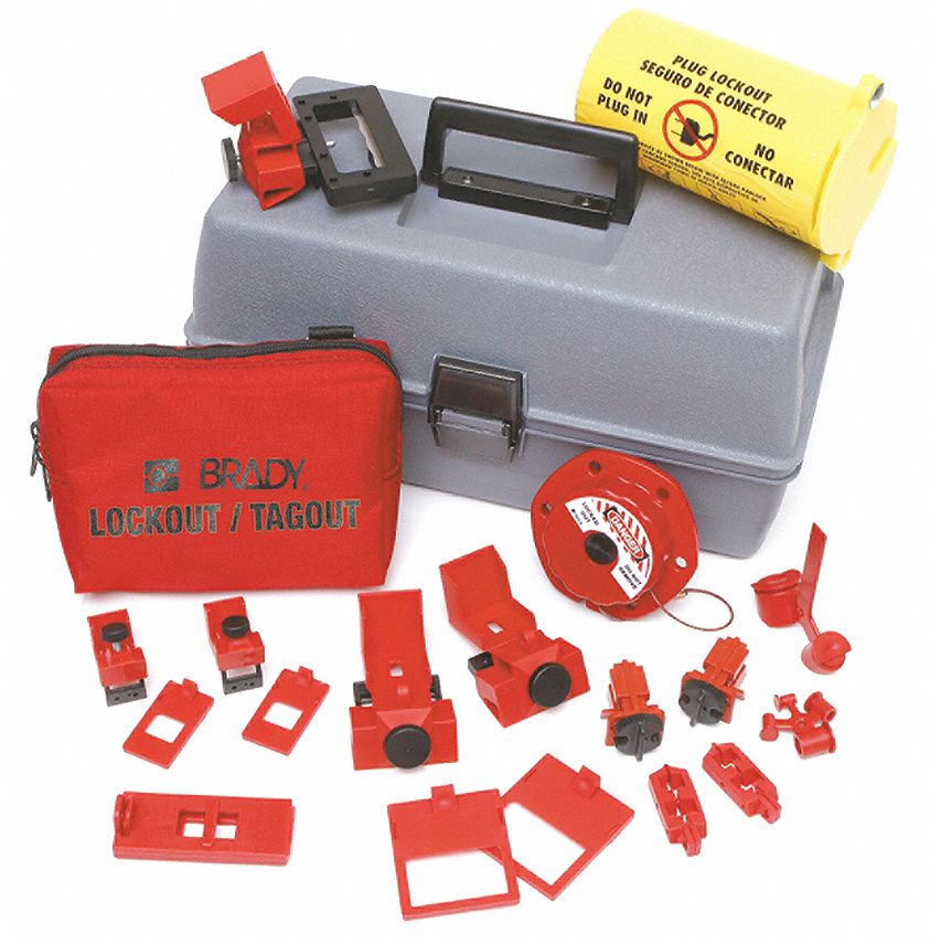 BRADY, No Padlocks, 99310, Portable Lockout Kit - 15Y552|99310 - Grainger