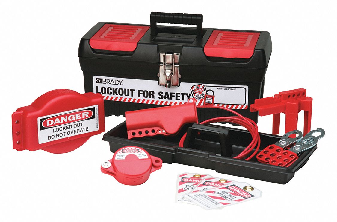 BRADY, No Padlocks, 105957, Portable Lockout Kit - 15Y572|105957 - Grainger