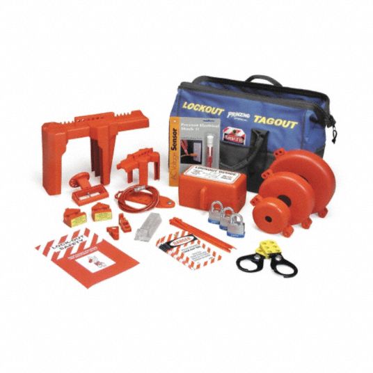 BRADY, Keyed Different Padlocks, LK981E, Portable Lockout Kit - 15Y577 ...