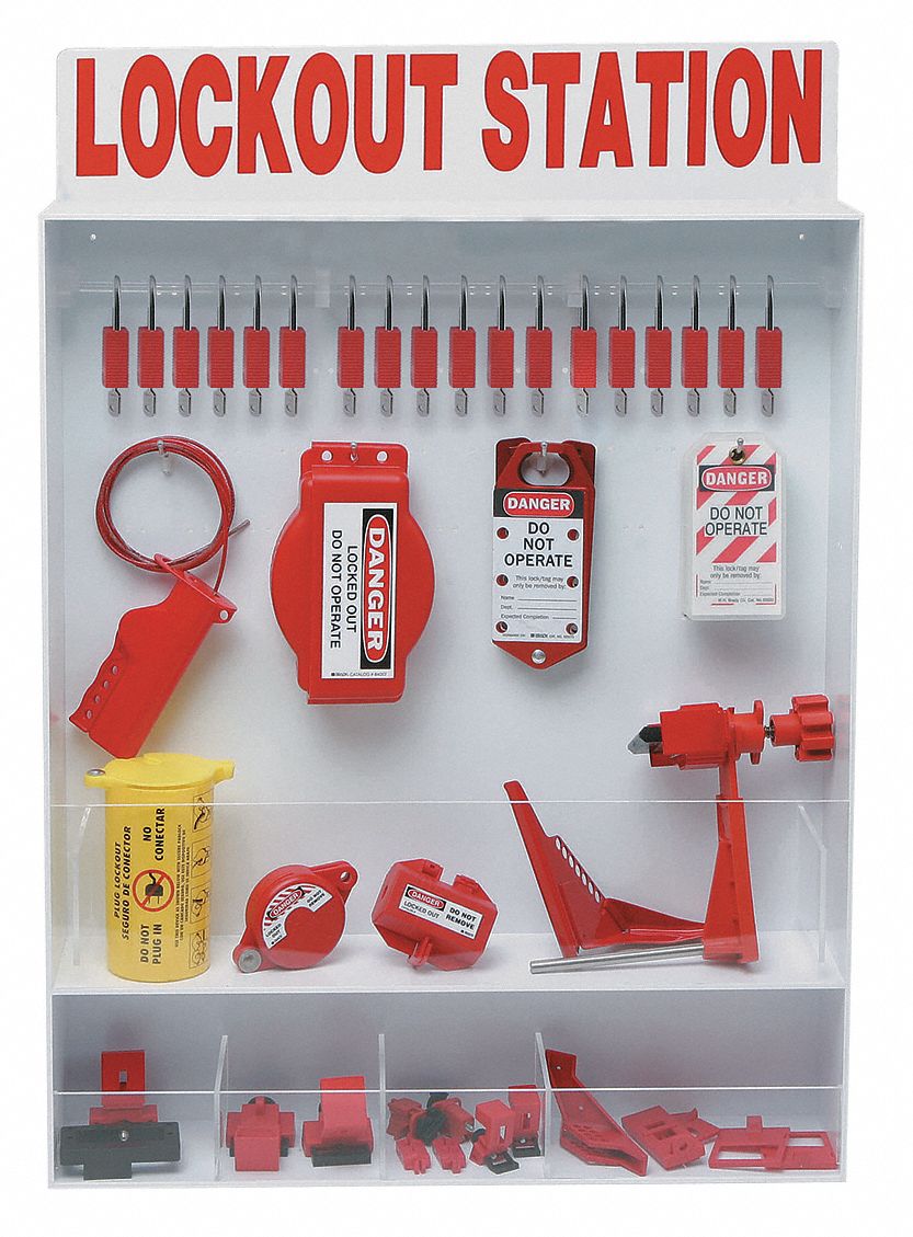 BRADY, 66 Components Included, Lockout Station, Lockout Station ...