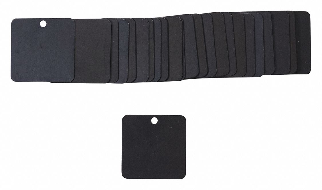 BRADY, Aluminum, Black, Blank Tags - 15Y731|87637 - Grainger