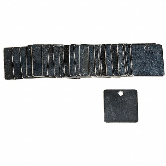 BRADY, Stainless Steel, Silver, Blank Tags - 15Y750|44401 - Grainger