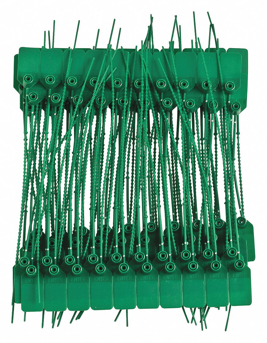 9 in Strap Lg, 14 lb Breaking Strength, Pull-Tight Seals - 15Y783|95144 ...