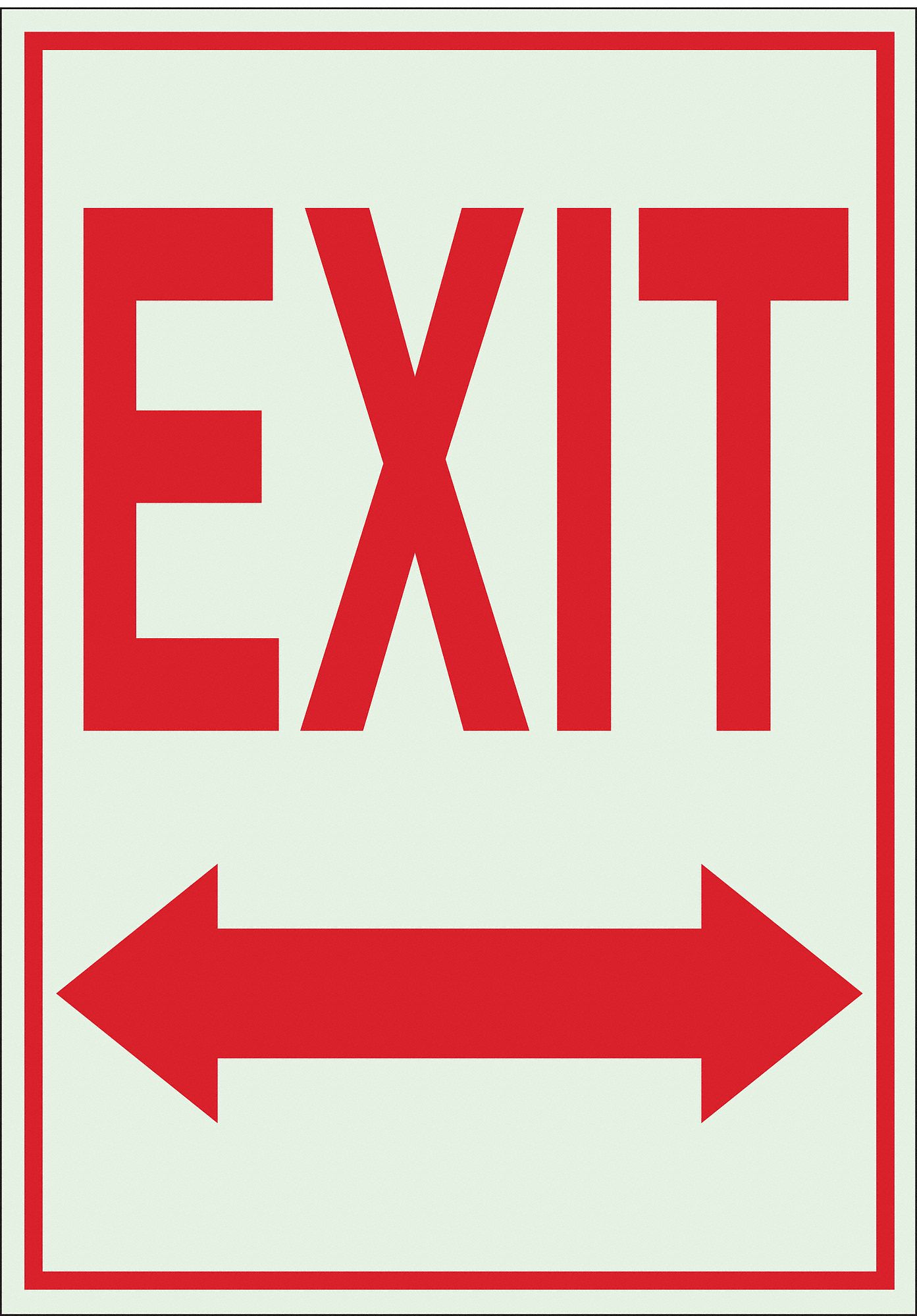 Exit Sign,Exit,10"x7" - Grainger