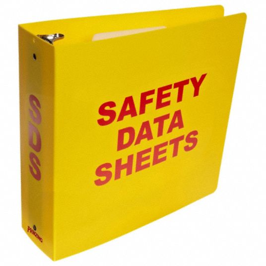 Material Safety Data Sheets, 3 in Binder Ring Size, Standard SDS Binder ...