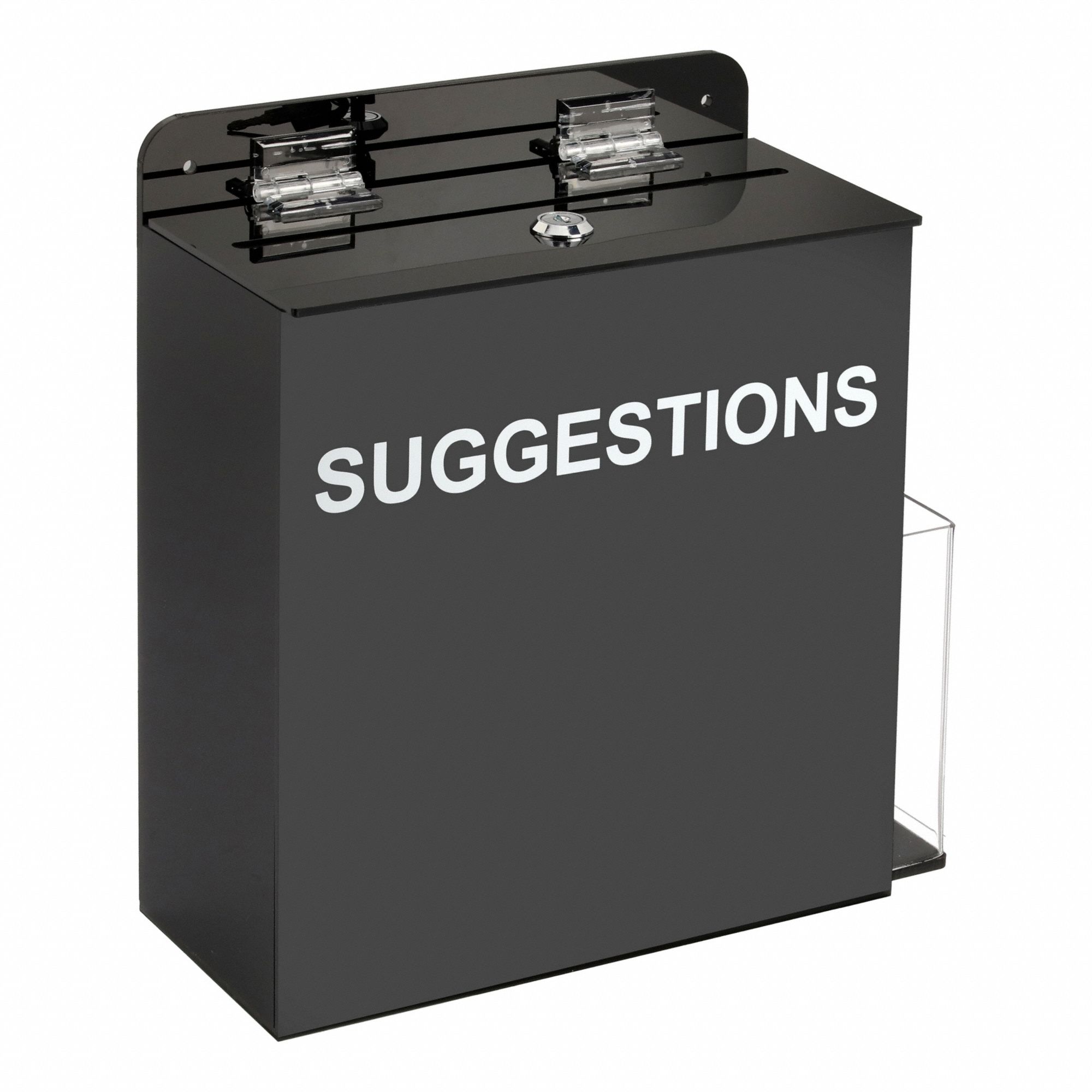 BRADY, Acrylic, 12 in Overall Ht, Suggestion Box - 15Y935|MC111E - Grainger