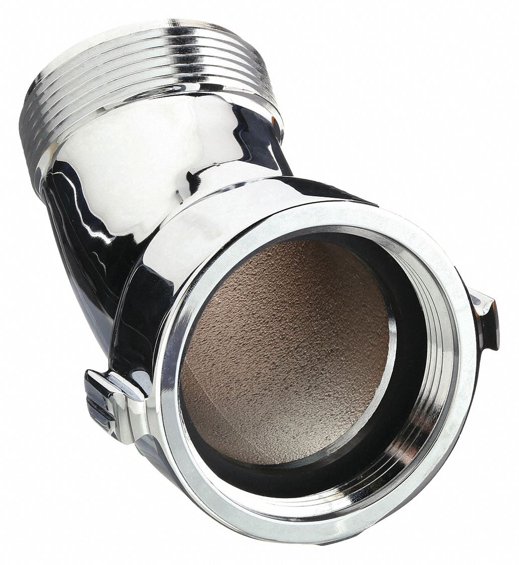 ELKHART BRASS, 2 1/2 in Compatible Pipe Size, NHT x NHT, Fire Hose ...