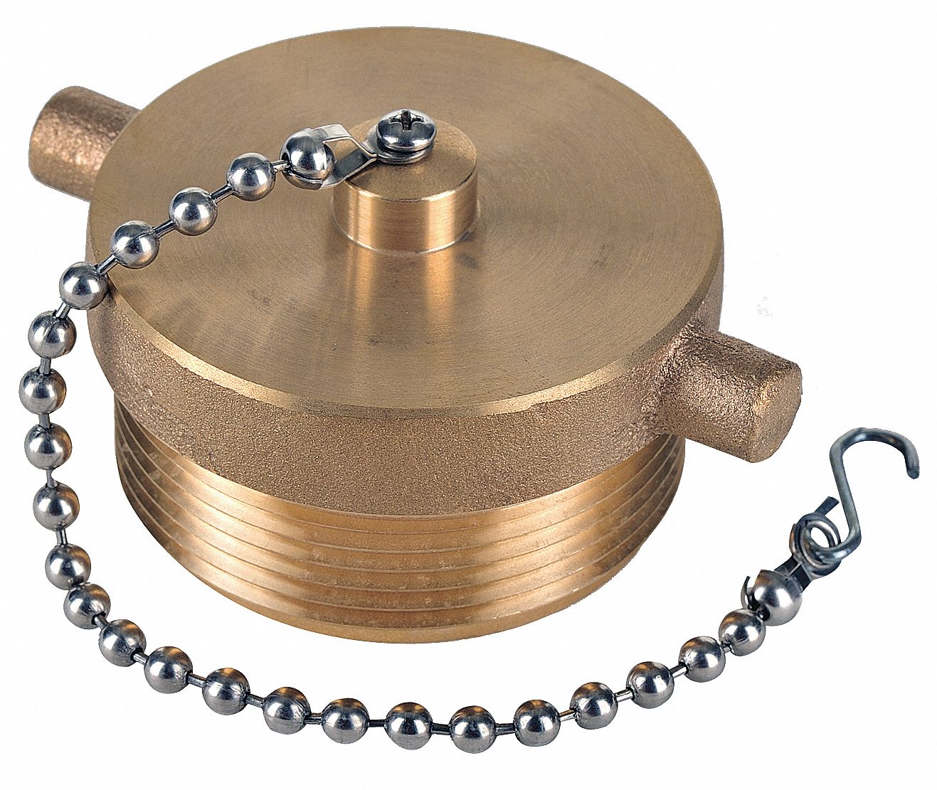 ELKHART BRASS, Fire Hydrant Pin Lug Plug w/9" Chain - 15Z159|311 - Grainger