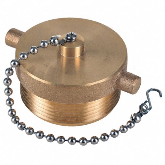 ELKHART BRASS, Fire Hydrant Pin Lug Plug w/9" Chain - 15Z159|311 - Grainger