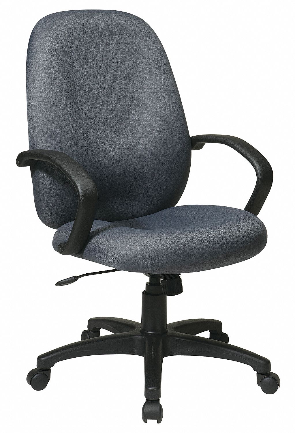 Executive Chair, Executive Chair, Gray, Fabric, 19 in to 23 in Nominal ...