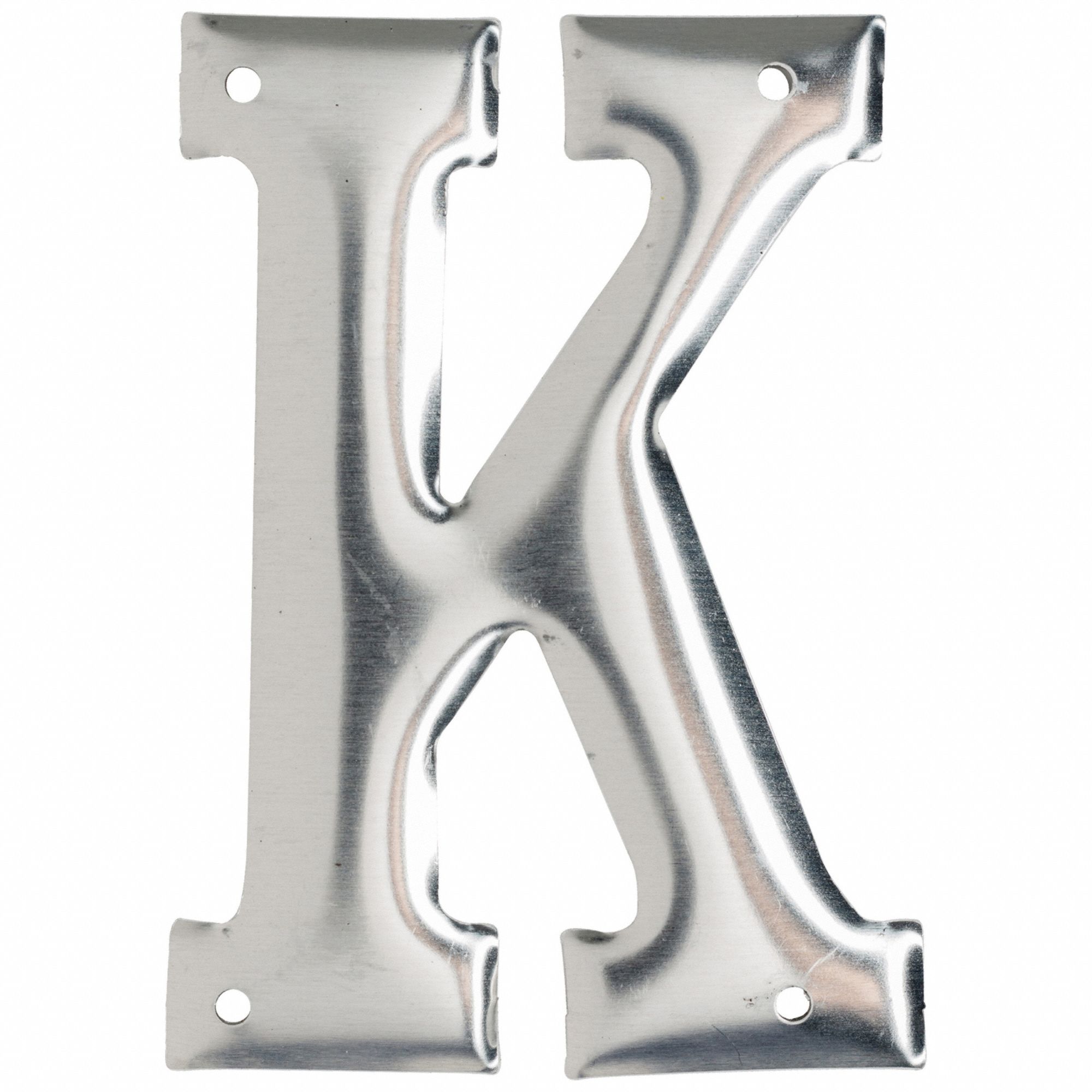 Letter,Aluminum,Roman,3 in. H,K,PK10 - Grainger