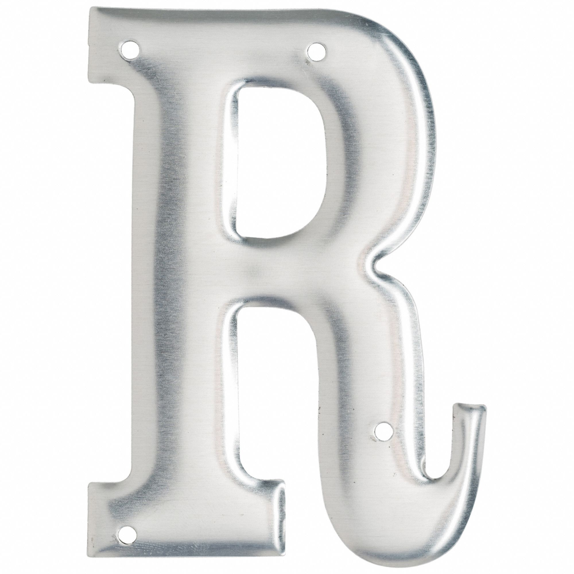 Letter,Aluminum,Roman,3 in. H,R,PK10 - Grainger