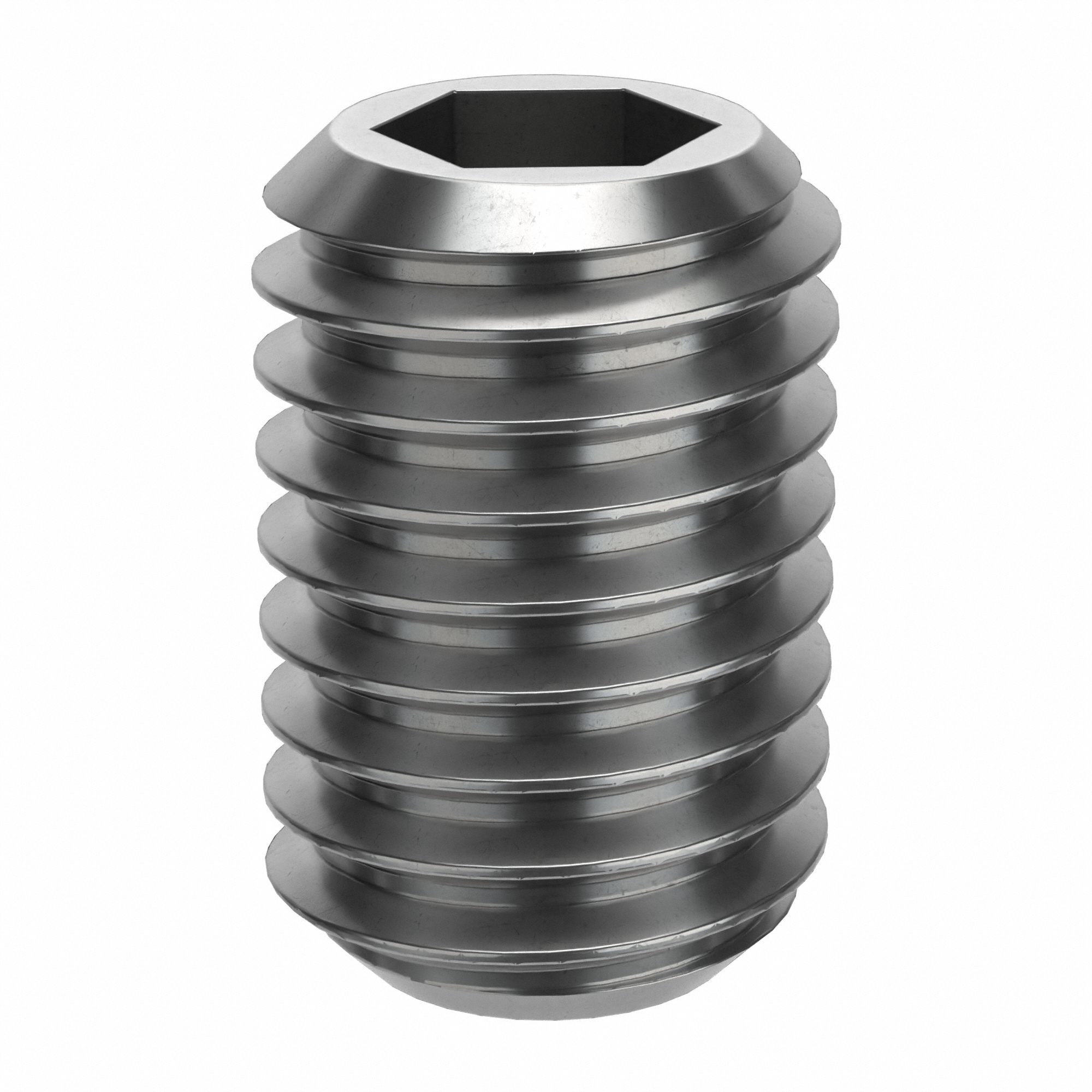 M8x1.25 Thread Size, 12 mm Overall Lg, Socket Set Screw - 160A92|L51240 ...