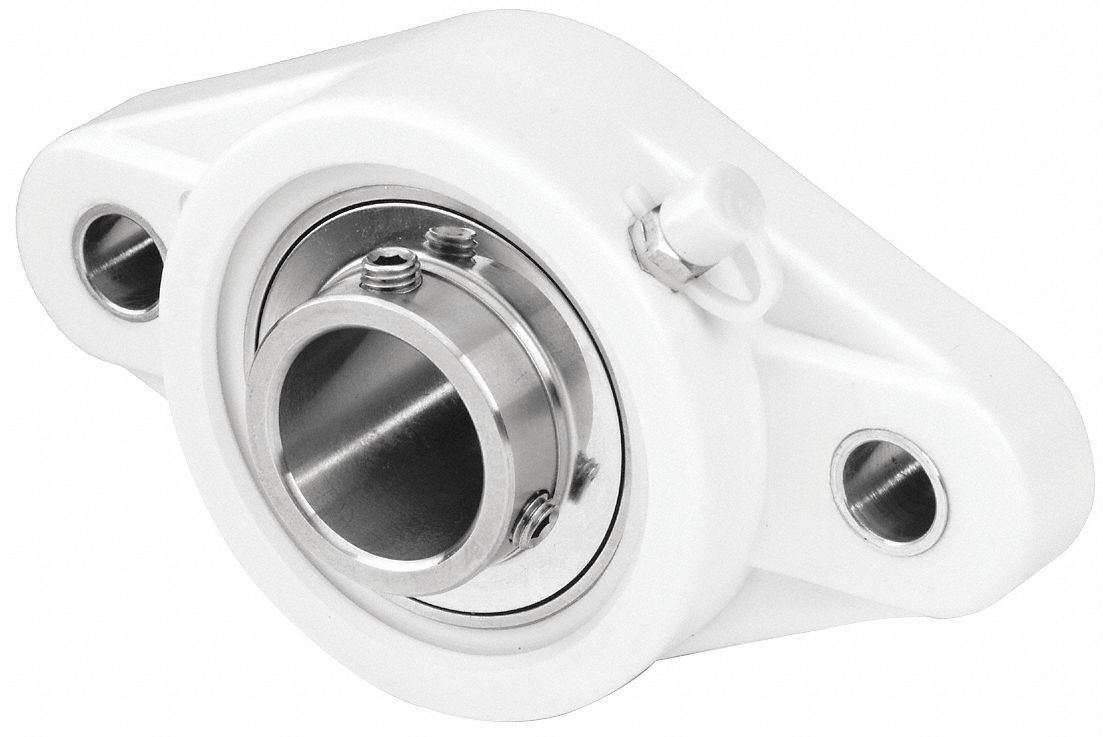 TRITAN, Radial Ball, 1 1/4 in Bore, 2 Bolt Flange Bearing - 160Z48|UCFLPL206-20SS - Grainger