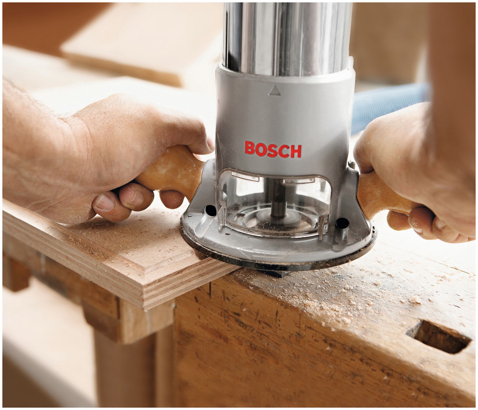 BOSCH Router: Mid-Size, Fixed and Plunge Base, 2.25 hp, Variable Speed ...