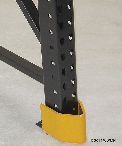 WORLDPRO-VGUARD, Floor, Outside Left/Outside Right, Pallet Rack Guard ...