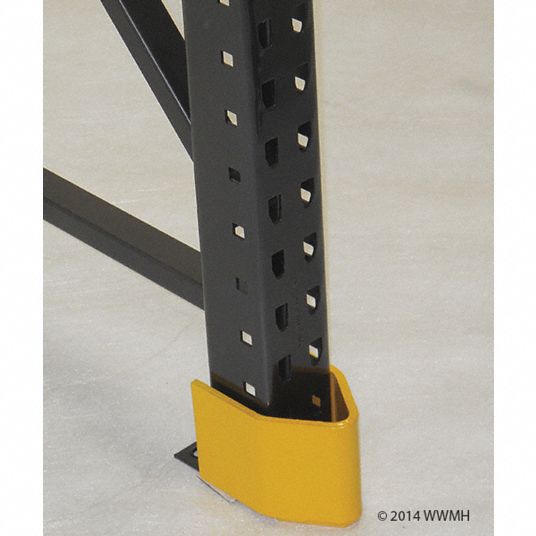 WORLDPRO-VGUARD, Floor, Outside Left/Outside Right, Pallet Rack Guard ...