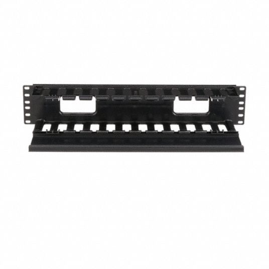 PANDUIT, 2 Rack Units, Single-Sided Manager, Horizontal Single-Sided ...