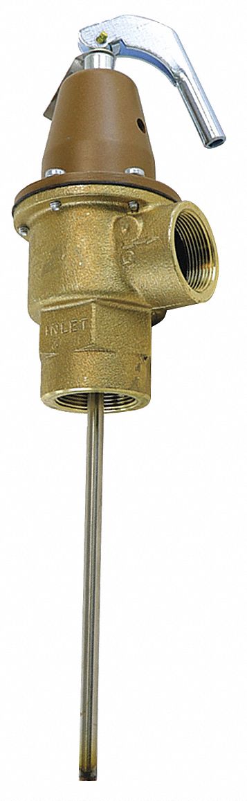 WATTS Pressure Safety Relief Valve, 150 psi, 1-1/2", 6.379K, Fits Brand ...