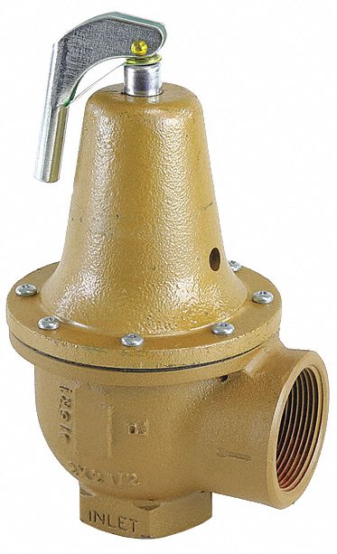 WATTS, Pressure Safety Relief Valve, 2", 50 psi, 7,672,000 Btu - 162A58 ...