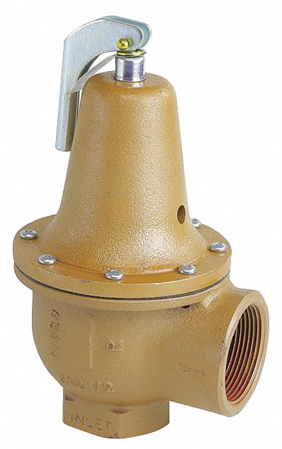 WATTS, FNPTF x FNPTF, 2 in x 2 1/2 in, Pressure Relief Valve - 162A59 ...