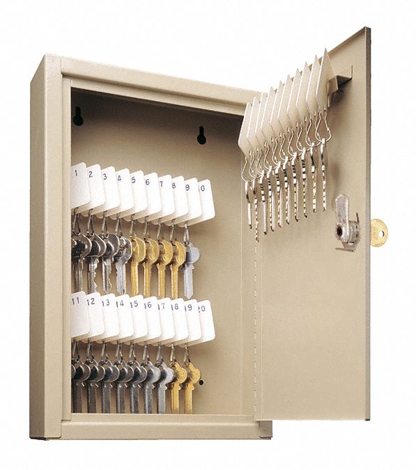 30 Key Capacity, Beige, Key Cabinet - 162M05|201903003 - Grainger