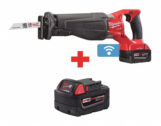 MILWAUKEE, 1 1/8 in Stroke Lg, 3,000 Max. Strokes per Minute ...