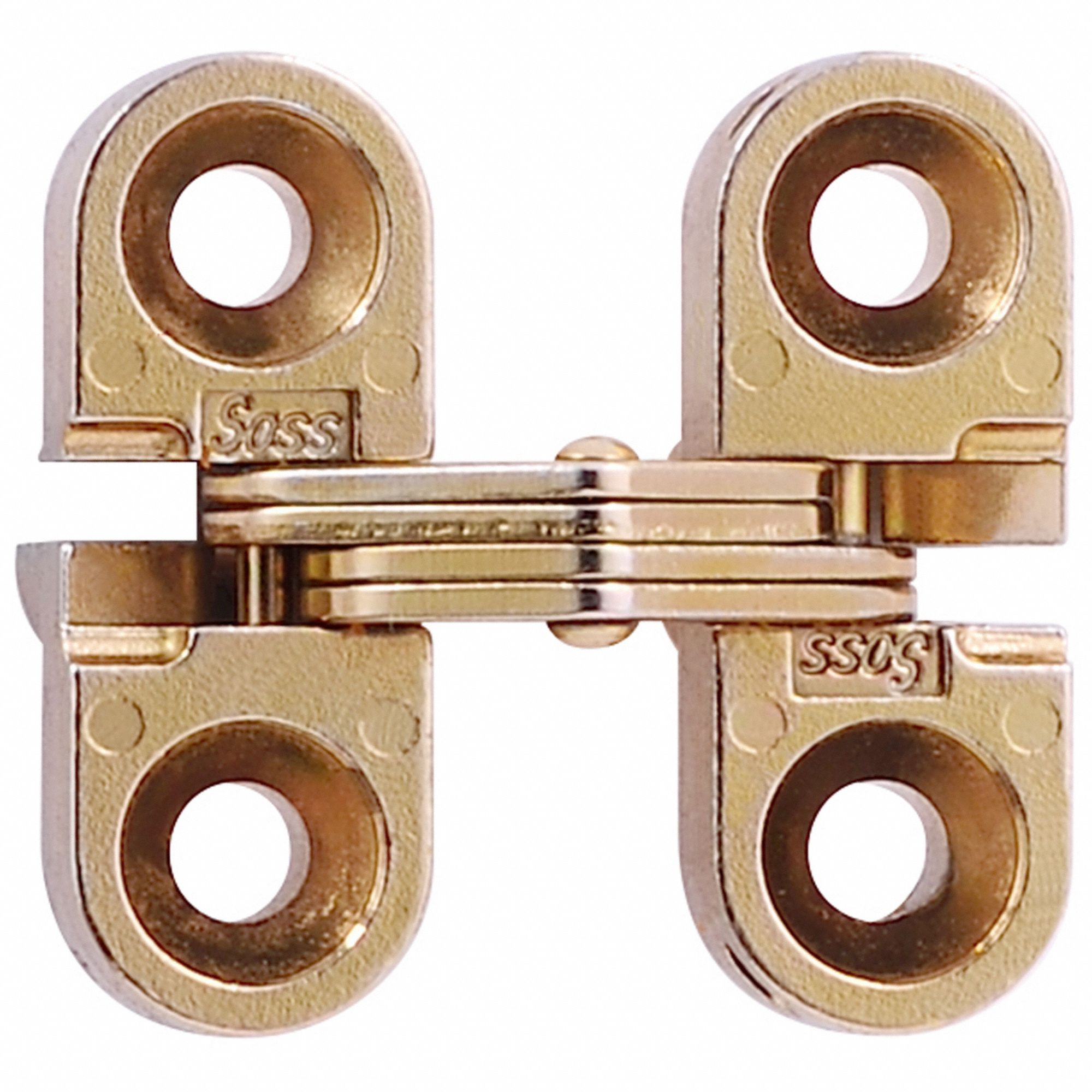 SOSS, Brass, 1 in Leaf Ht, Concealed Hinge - 801H67|100CUS4 - Grainger