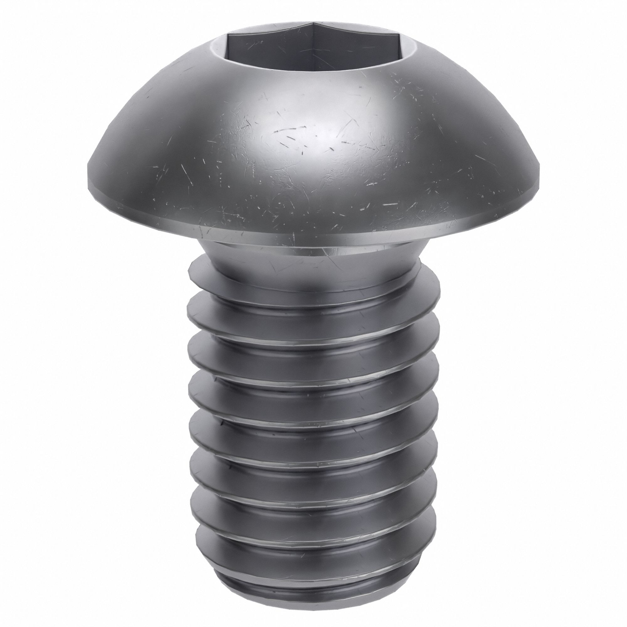 M6x1.00 Thread Size, 10 mm Lg, Socket Head Cap Screw - 164W03|L07150 ...