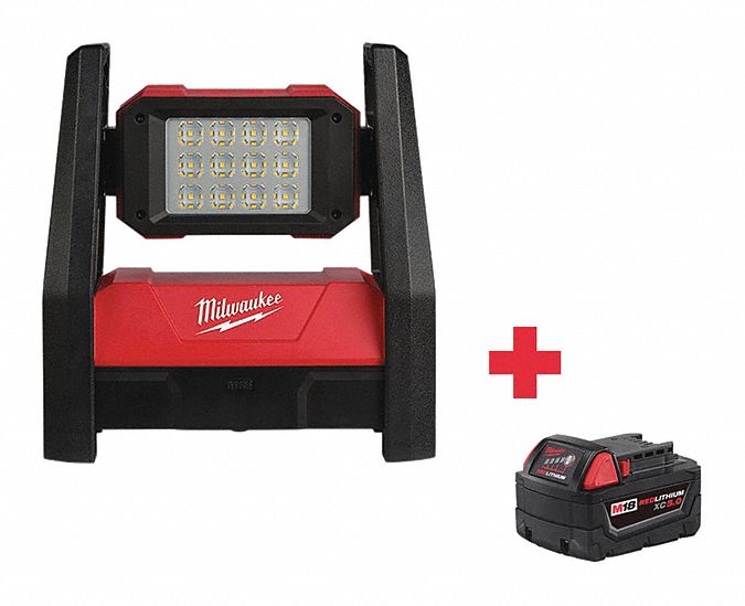 MILWAUKEE, M18™ REDLITHIUM™, Battery Included, Cordless Job Site Light ...