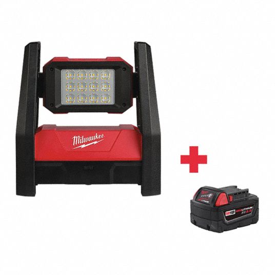 MILWAUKEE, M18™ REDLITHIUM™, Battery Included, Cordless Job Site Light ...