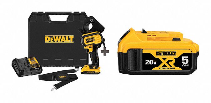 DEWALT, 20V MAX*, 1,000 MCM Aluminum/750 MCM Copper, Cordless Cable ...